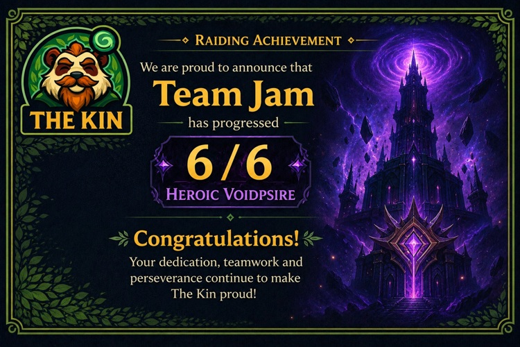 Congratulations Team Jam! | Guilds of WoW